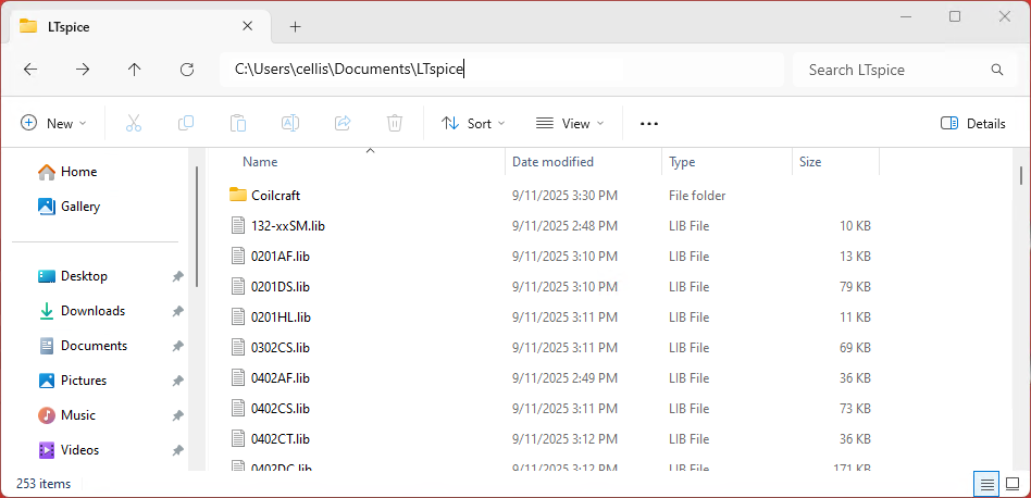 Model library for LTspice® | Coilcraft